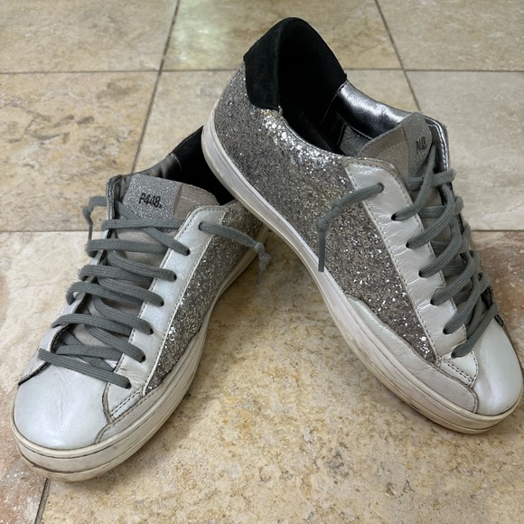 P448 | Shoes | P448 Glitter Sneaker | Poshmark